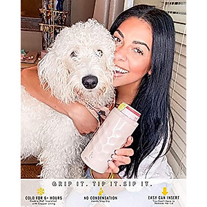 Hooch|Hog Slim Can Cooler – Insulated Stainless Steel Can Cooler for 12oz Slim Cans Including White Claw (Purple Glitter)