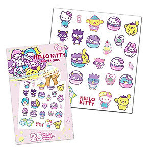 Hello Kitty Backpack Set for Girls - Bundle with Hello Kitty Backpack, Temporary Tattoos, Keychain, More | Hello Kitty Backpack for School