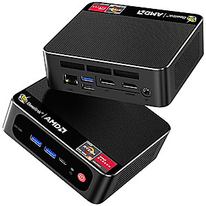 Beelink Mini-PC, AMD Ryzen 5 5560U(6C/12T up to 4GHz),16G DDR4 500GB PCIe3.0 SSD 6 Core 1600MHz Graphics Mini-Desktop-Computer, 4K@60Hz Triple Display, HDMI2.0+DP1.4+Type-C, WiFi 6, BT5.2, RJ45 LAN