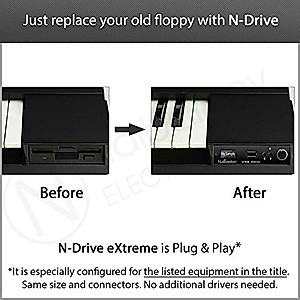 USB Emulator Nalbantov N-Drive eXtreme for Roland KR3, KR5, KR7, KR11, KR103, KR105, KR177, KR277, KR377, KR570, KR575, KR577, KR770, KR777, KR977, KR1070, KR1077 & KF7 & HP557 & HPi7
