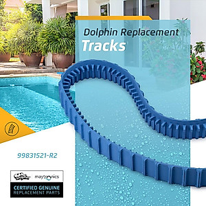 Dolphin Genuine Replacement Part — Durable, Multi-Surface Blue Tracks (2PK) for Traction and Movement (S-line Models) — 99831521-R2