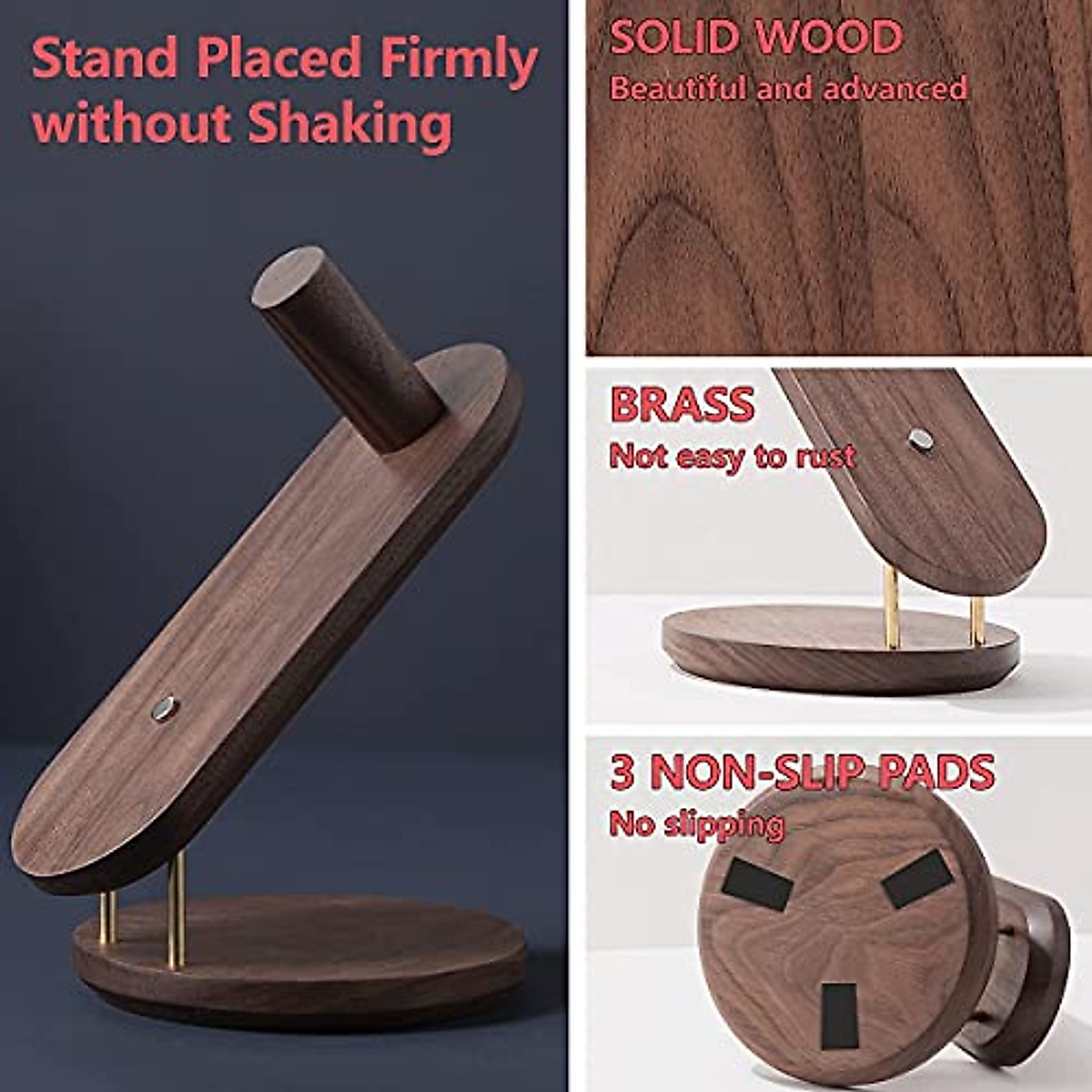 Livoccur Hair Dryer Stand Holder for Dyson Supersonic, Magnetic Hair Dryer Display Stand wood Bathroom Organizer for Dyson Supersonic Hair Dryer Tools, Compatible for All Dyson Supersonic Models