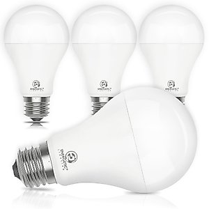 E ENERGETIC LIGHTING 4 Pack 150 Watt LED Light Bulb, Super Bright A21 Soft White 2700K, Non-Dimmable, 2300LM LED Bulb, High Lumen Light Bulbs, E26 Base, UL Listed