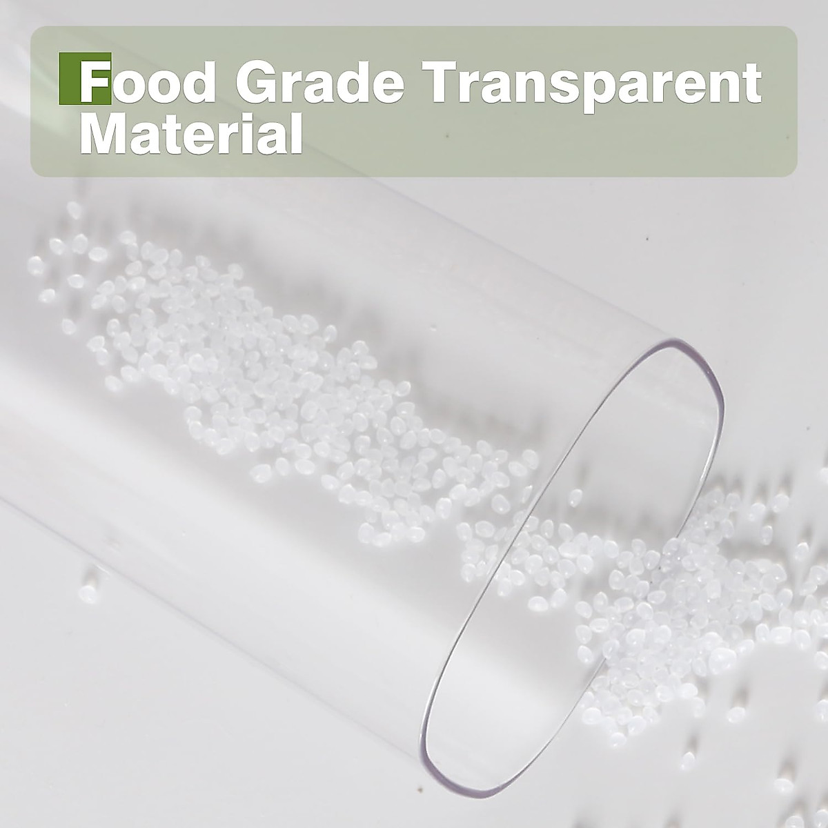 LivLab Airtight Small Grips POP Rice Cereal Dispenser - Rice Container Food Storage Bin Granola Cat/Dog Food Container (2.2 Qt)