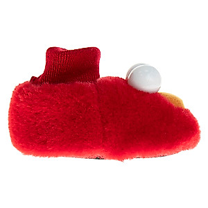 Sesame Street Baby Girls Cookie Monster Puppet Slipper, Red, 9-10 Infant