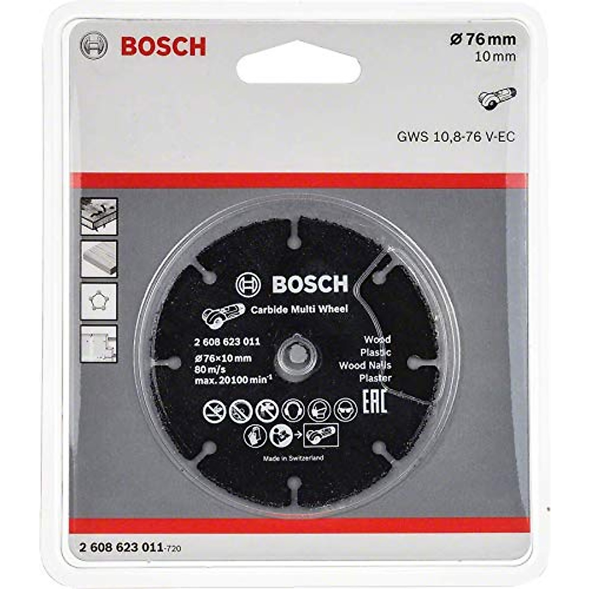 Bosch 2608623011 3" Cutting disc "Multiwheel" of tungsten carbide