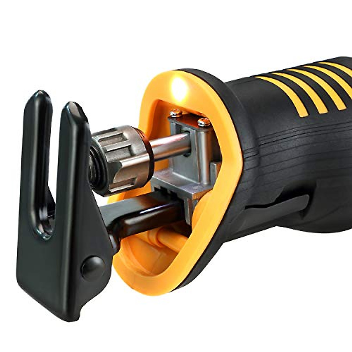 MOTORHEAD 20V ULTRA Cordless Reciprocating Saw, Lithium-Ion, Tool-Free Blade Change & Guard, 1” Stroke, 0-3000 SPM, Variable Speed Trigger, 2Ah Battery, Quick Charger, Bag, 2 Blades, USA-Based