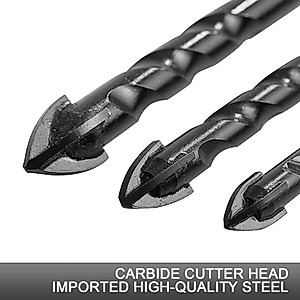 Toega Hex-Shank Drill Bits - Carbide Drill Bits with Case(12-Pack), Diamond Drill Bits, Metric Drill Bit Set for Steel Copper Aluminum Zinc Alloy Cast Iron Sheet Metal Wood Plastic