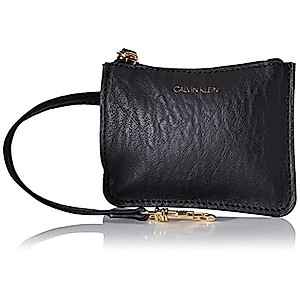 Calvin Klein Gabrianna Bubble Lamb Mini Tote Crossbody, Black/Gold