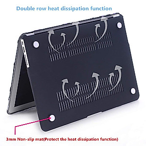 IVY for MacBook Air 13 with M1 (2020, Models: A2337 / A2179) Flower Garland Clear Case with Keyboard Cover - A