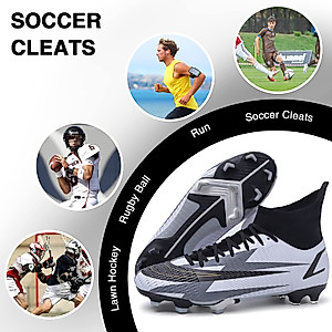 Soccer Cleats Mens Women Soccer Shoes Gmens Football Cleats Tacos De Futbol para Hombre Guayos De Fútbol Football Shoes Youth Professional Turf Soccer Training Shoes High Top Football Boots AG/FG