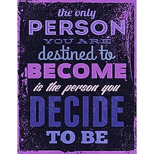 The Only Person You are Destined to Become is the Person You Decide to Be: Inspirational Journal - Notebook - Lined Paper with motivational quotes (Inspirational Notebooks and Journals)