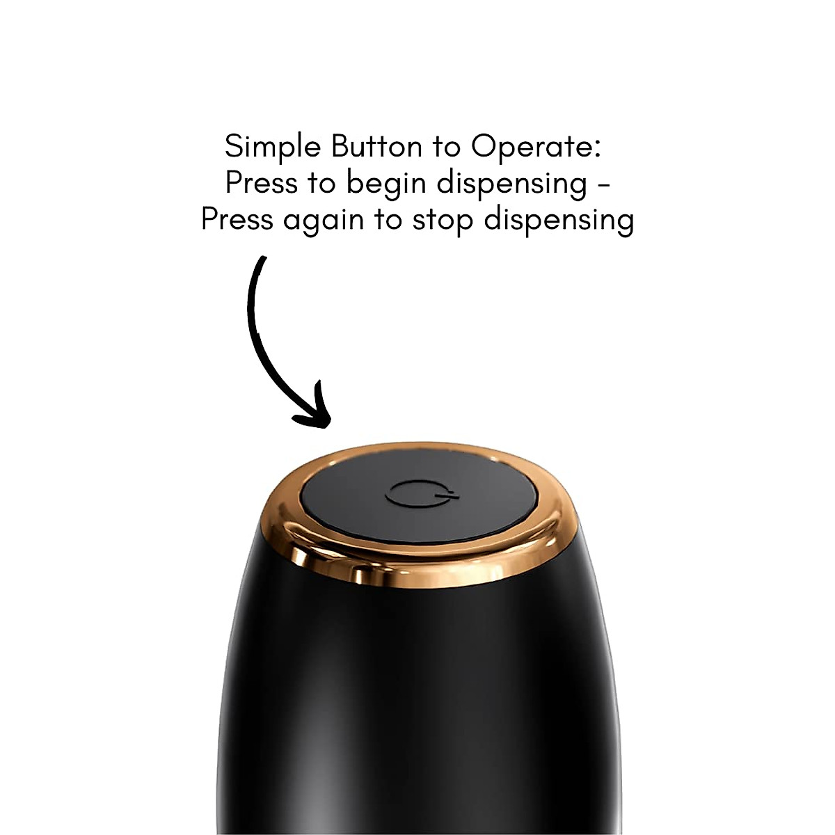 Sip & Shimmer Electric Wine Aerator, Modern Wine Aerator, Electric Wine Dispenser, Black & Gold Wine Pourer, Wine Pump, Automatic Wine Pourer, Re-chargeable, Wine Gifts, Gift for Mom Wife