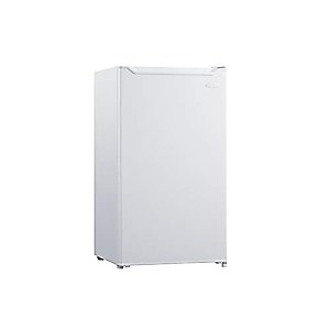 Danby DCR033B1WM 3.3 Cu.Ft. Compact Refrigerator, Mini Fridge with Chiller for Bar, Living Room, Den, Basement, Kitchen, or Dorm, White