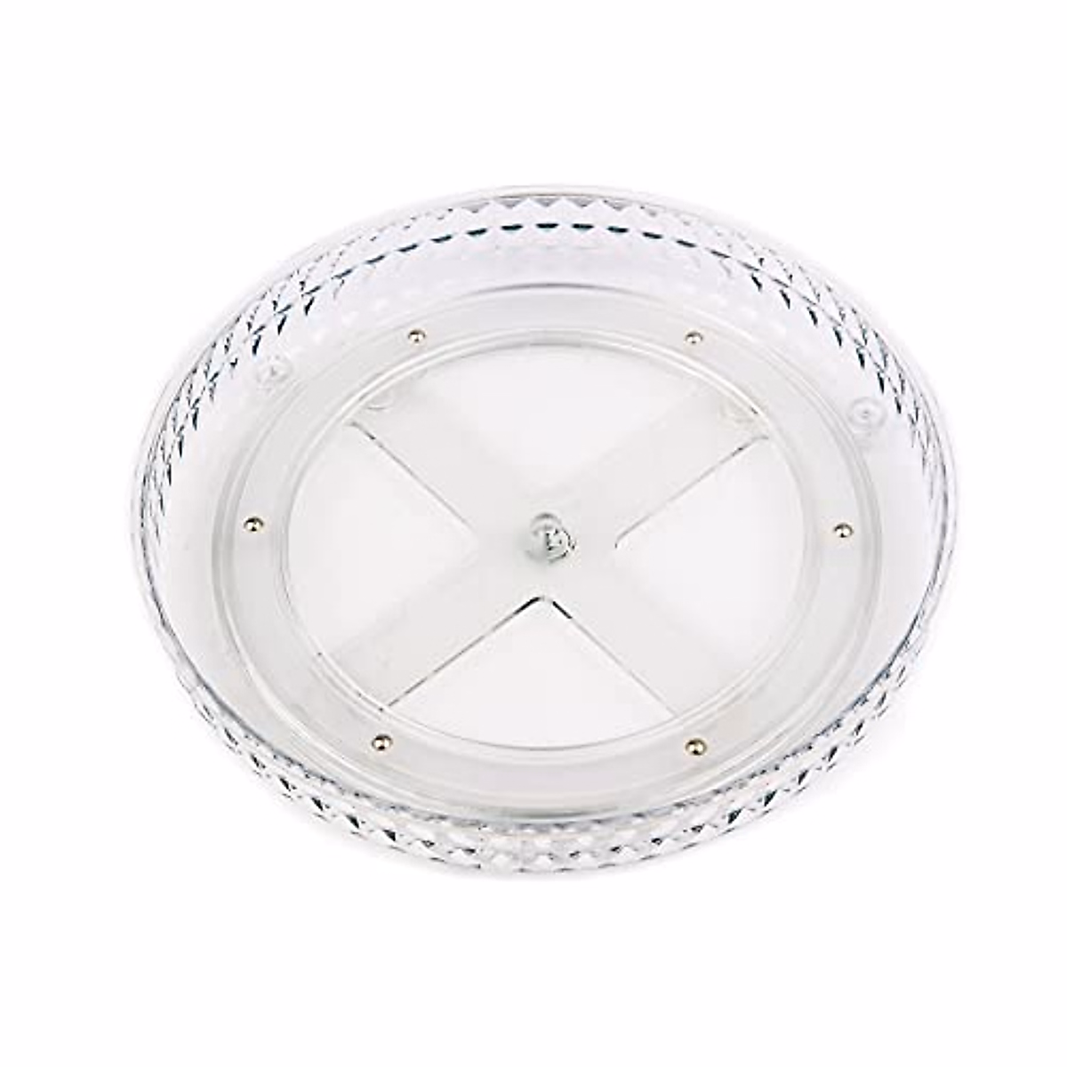 Lazy Susan Organizer Lazy Susan Turntable for Cabinet Rotating Spice Rack for Kitchen Clear Lazy Susan for Fridge, Bathroom, Countertop(Small)