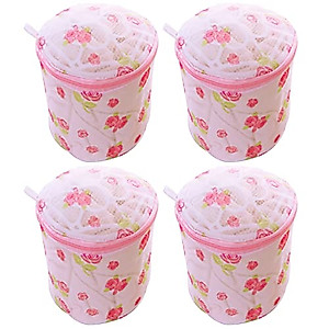 Kisangel 4Pcs Underwear Washing Bag Mesh Laundry Bags Laundry Wash Bag with Zipper Washing Machine Wash Bags Net Wash Bag for Bra Lingerie Underwear Socks Sweater Bra Washer