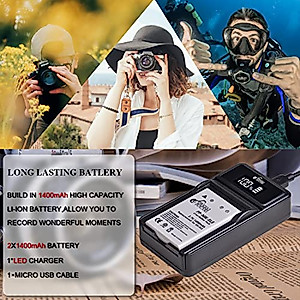 Pickle Power EN-EL5 Battery and LED Charger for Nikon EN-EL5 MH-61 Compatible with Nikon Coolpix 3700, 4200, 5200, 5900, 7900, P3, P4, P80, P90, P100, P500, P510, P520, P530, P5000, P5100, P6000, S10