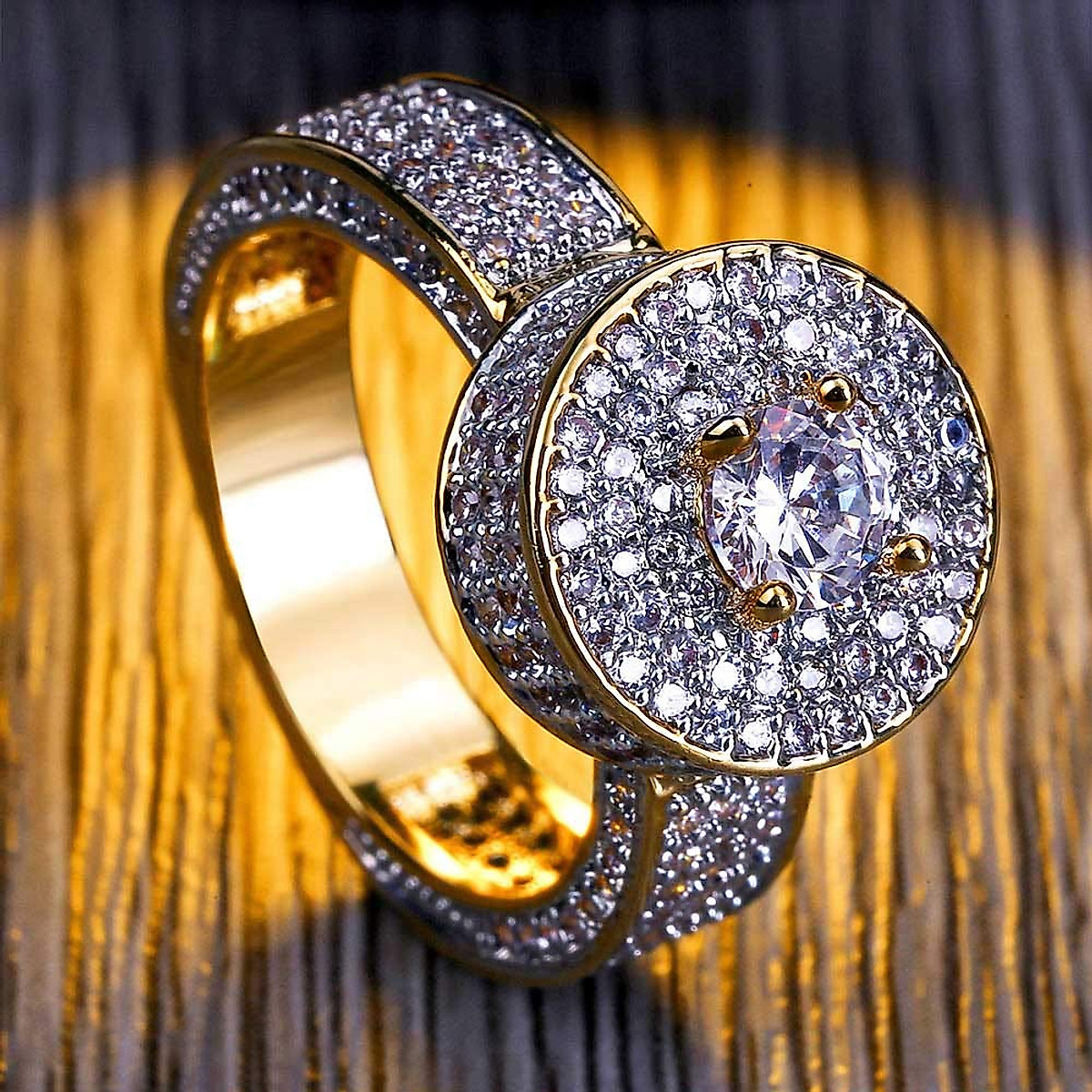 Moca Jewelry Iced Out Personalized Fashion Ring 18K Gold Plated Bling CZ Simulated Diamond Hip Hop Ring for Women (7)