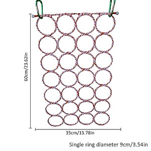 Bird Swing, Parrot Cage Toys,Swing Hanging Play with Mirror for Macaw African Greys Parakeet Cockatoo Cockatiel Conure Lovebirds Canaries (Bird Perch)