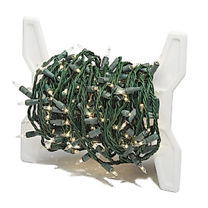 Whitmor Christmas Light Box Organizer Red with Green Trim