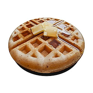 Cute breakfast food brunch butter syrup waffle PopSockets PopGrip: Swappable Grip for Phones & Tablets