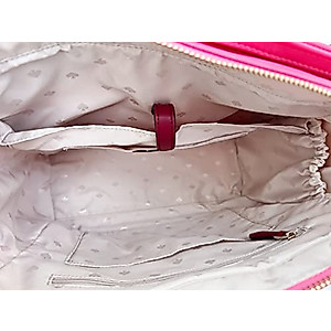 Kate Spade Chelsea Medium Top Zip Satchel Crossbody Nylon Pink Dahli Multi