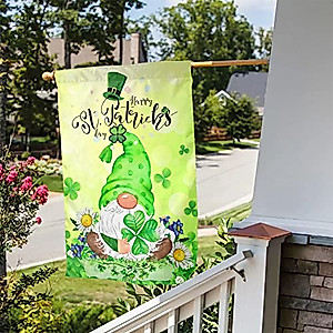 St. Patrick's Day Garden Flag Double Sided Yard Sign Green St. Patrick's Day Garden Flag Banner for Indoor Outdoor Home