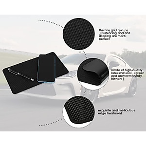DS. DISTINCTIVE STYLE Car Dashboard Mat 10.5x5.9 Inches Extra Large Non-Slip Sticky Pad Anti Slip Mat Adhesive Mat for Phones, Glasses, Keys