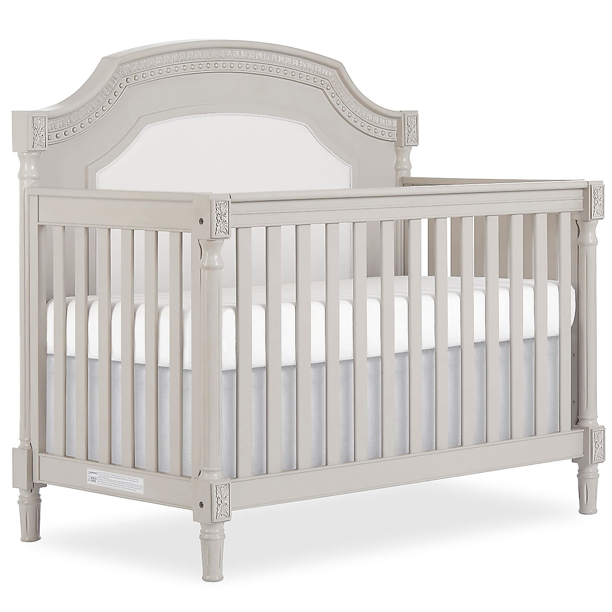 Evolur Julienne 5-in-1 Convertible Crib in Cloud, Greenguard Gold Certified , 55.5x31.2x51.5 Inch (Pack of 1)