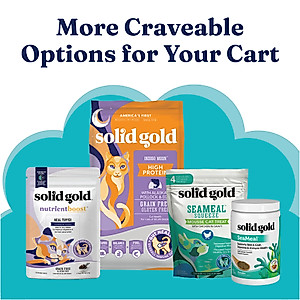 Solid Gold Wet Cat Food Shreds in Gravy - Canned Cat Food Made w/Real Tuna - Five Oceans Grain Free - 24ct/3oz Can
