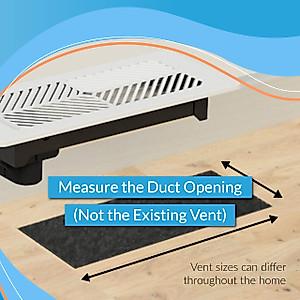 Flair Smart Vent 6x12 (White), AC Vent Cover for Floors, Walls and Ceilings.