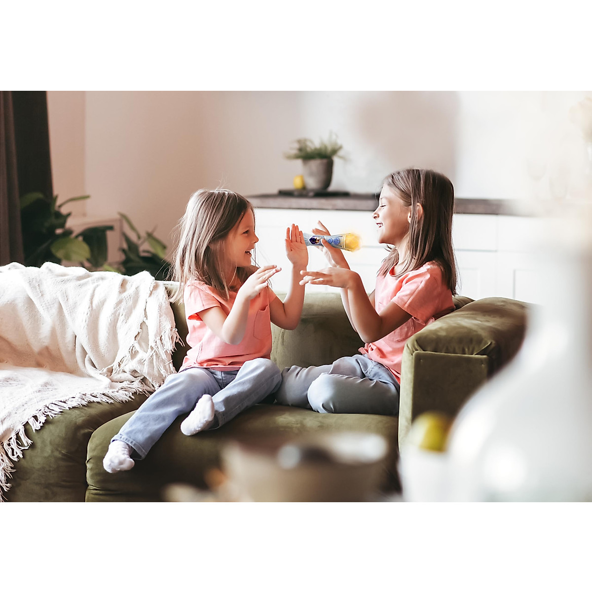 eKids Disney Frozen 2 Toy Microphone for Kids with Built-in Music and Flashing Lights, Designed for Fans of Frozen Gifts for Girls