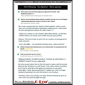 Q-Pen Original Touch-Up Paint for IKEA PAX Tyssedal White - Paint Pen by