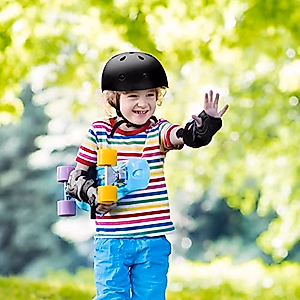 Kids Bike Helmet Set Adjustable Helmet for Children, Boys, Girls and Teenagers Aged 3-8 Years with Elbow Pads Knee Pads Wrist Pads Children's Helmet Protection Set for Bikes SkateboardsRollerskates