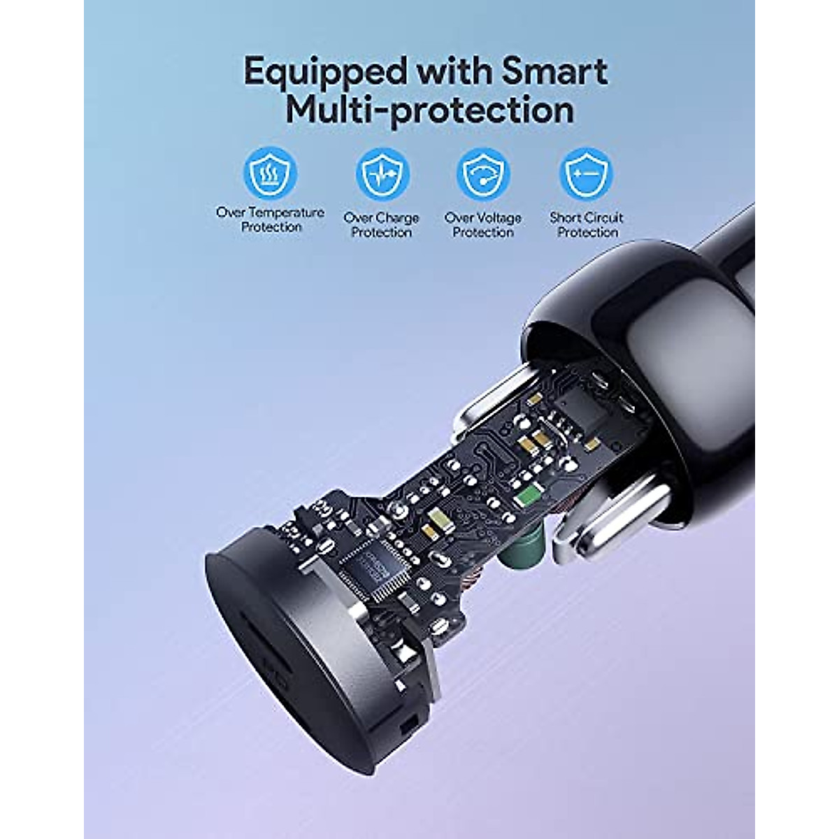 [Apple MFi Certified] USB C Car Charger, for iPhone Fast Car Charger PD 40W Dual Ports 2Pack Car Phone Charger with Lightning Cable Compatible with iPhone 14/13/12/11/Pro/MAX/XS/iPad Pro/Samsung