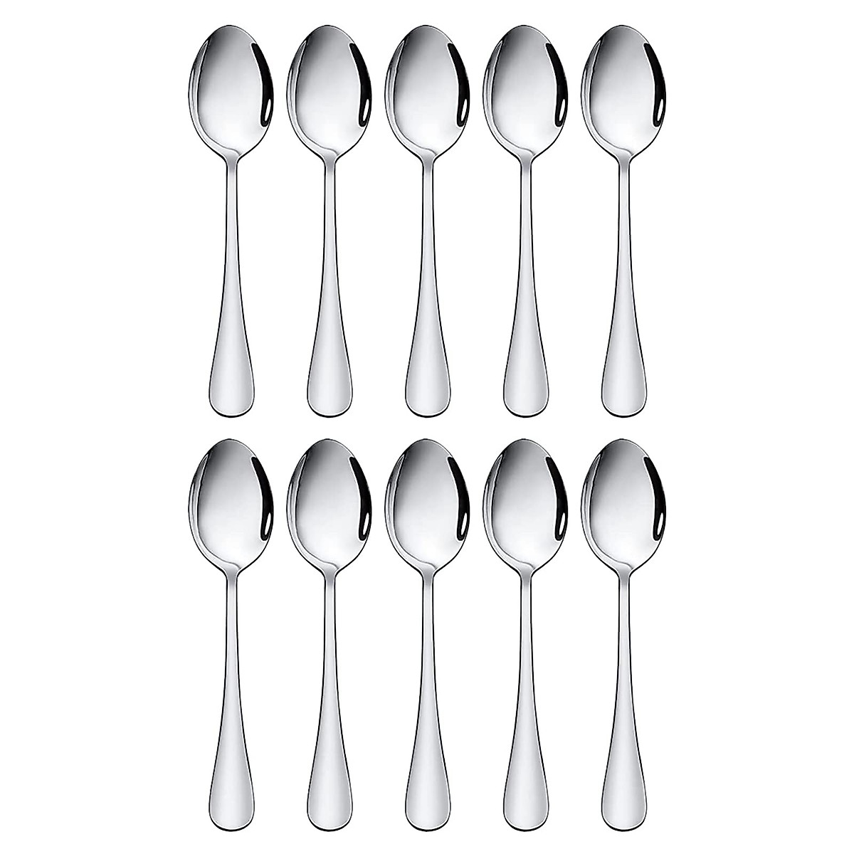 Hosybal Crab Stainless Steel Forks,Escargot Forks 2 Prong Tasting Appetizer Forks Portable Cocktail Salad Fruit Forks Small Appetizer Demitasse Spoons Salad Dessert Coffee Cocktail Espresso Flatware