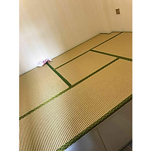HUAWELL Japanese Traditional Interior Igusa Unit Tatami 1 Inch Thickness (Light Yellow, 80cm*80cm)