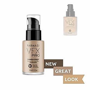 FARMASI VFX Pro Camera-Ready Liquid Foundation, Natural Beige 10, Unisex