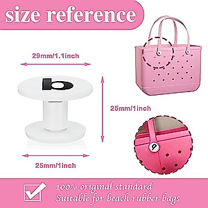 Replacement Rivets for Bogg Bag, Large Beach Bag Replacement White Buttons, Standard and Oversized XL Rubber Pool Bag Repair Rivets (10pc)