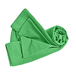 Cotton Essentials Women's Under Scrub Tee Crew Neck Long Sleeve T-Shirt (Light Green, Small)