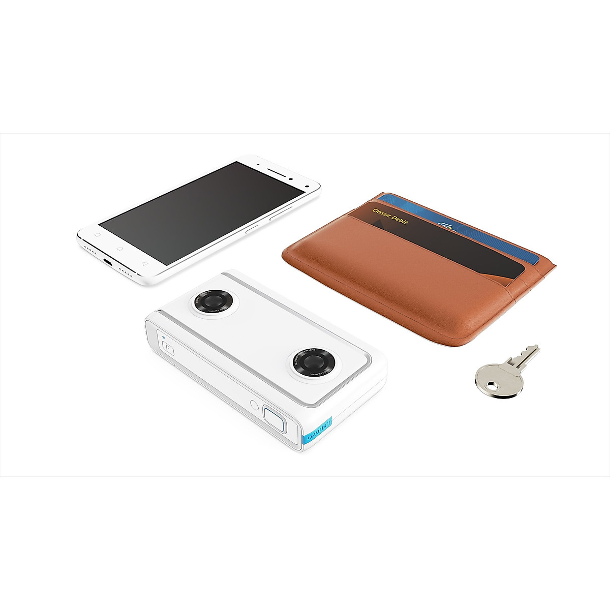 Lenovo Mirage Camera with Daydream, VR-Ready Photo and Video Camera, Integration with YouTube and Google Photos, Smartphone Compatibility, Moonlight White