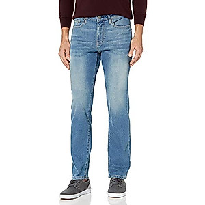 Amazon Essentials Men's Straight-Fit Jean (Previously Goodthreads), Light Blue Broken-in, 29W x 32L