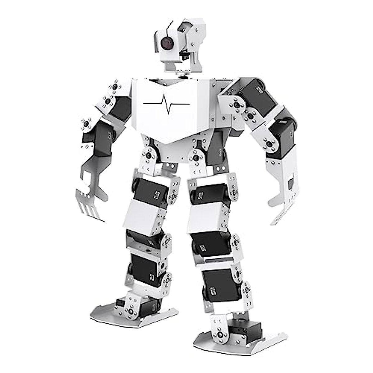 HIWONDER AI Intelligent Visual Humanoid Robot for Raspberry Pi, Supports Python Programming, PC Software, App and VNC Remote Desktop Control DIY Robot Kits for Teens and Adults(Advanced Kit)