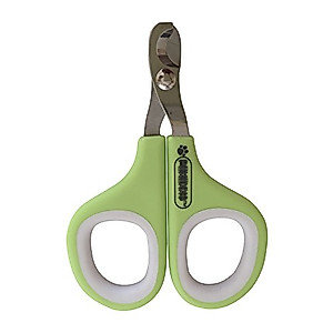 Pixikko Cat Nail Clippers - Small Animals, Kittens, Puppies - Professional Grade Stainless Steel Blade with Sturdy Non-Slip Grip Handles