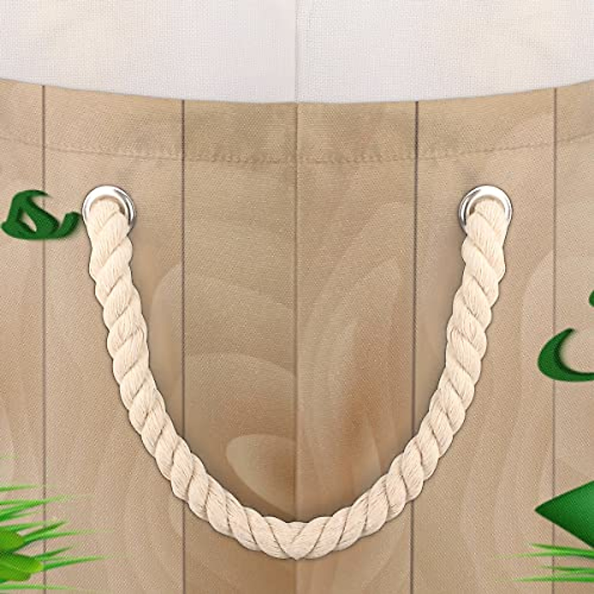 Saint Patrick's Day Green Hat (3) Large Round Baskets for Storage Laundry Baskets with Handles Blanket Storage Basket for Bathroom Shelves Bins for Organizing Nursery Hamper Girl Boy