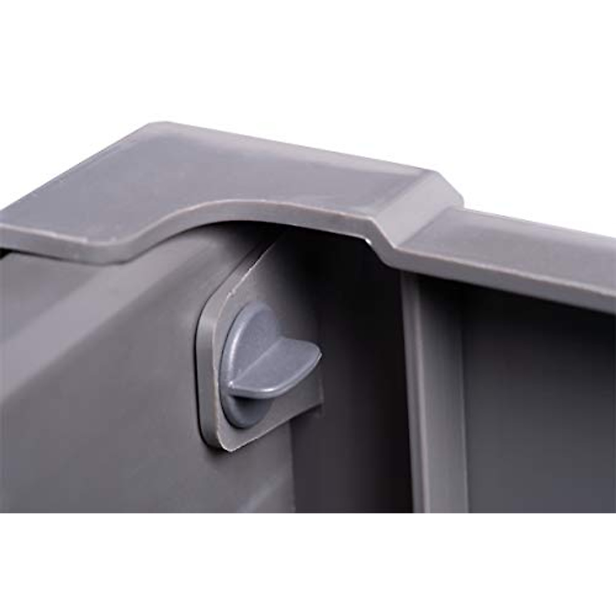 Nuvue Products 26021, 36" L x 15" W x 32" H, Polymer with Woodgrain Texture, Dark Gray Elevated Garden Box