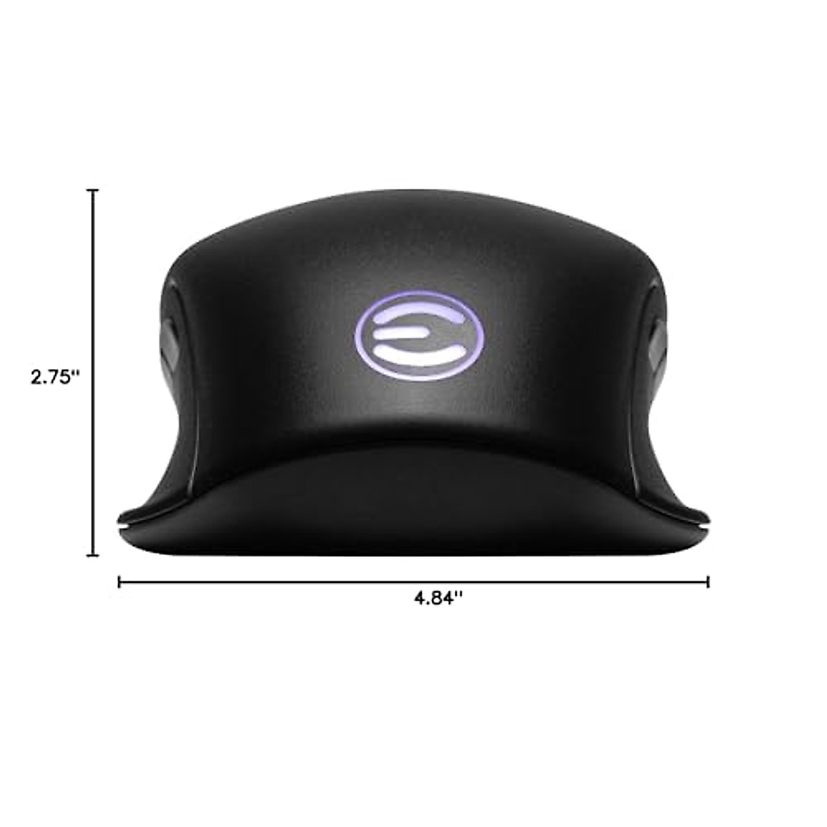 EVGA X12 Gaming Mouse, 8k, Wired, Black, Customizable, Dual Sensor, 16,000 DPI, 5 Profiles, 8 Buttons, Ambidextrous Light Weight, RGB, 905-W1-12BK-KR