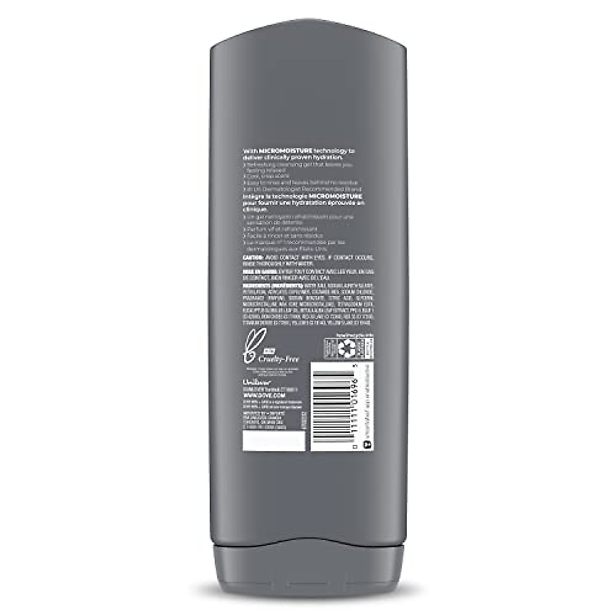 Dove Men+Care Mens Body Wash Dry Skin Body Wash with Micromoisture, Blue Eucalyptus and Birch Effectively Washes Away Bacteria While Nourishing Your Skin, 18 Fl Oz (Pack of 4)