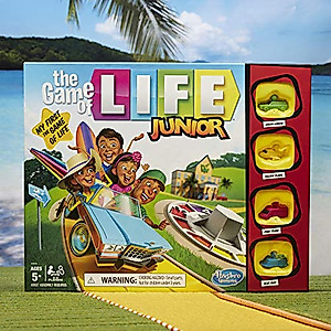 Hasbro Gaming The Game of Life Junior Board Game for Kids Ages 5 and Up,Game for 2-4 Players
