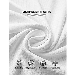 DEMOZU Men's Quick Dry Running Swim Tank Top Sleeveless Workout Athletic Gym Sports Beach Muscle Shirts Big and Tall, White, XL